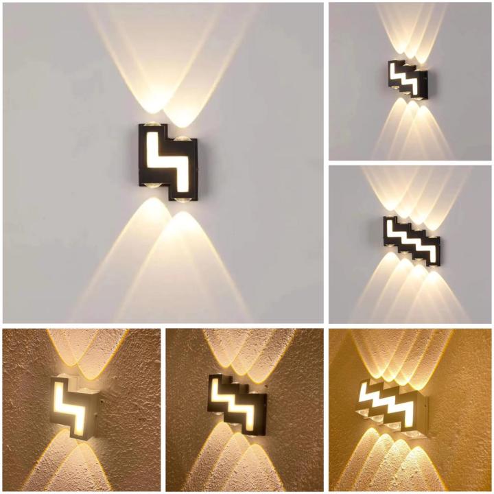LED Wall Lamp Indoor Outdoor Waterproof IP65 Garden Lighting Aluminum ...