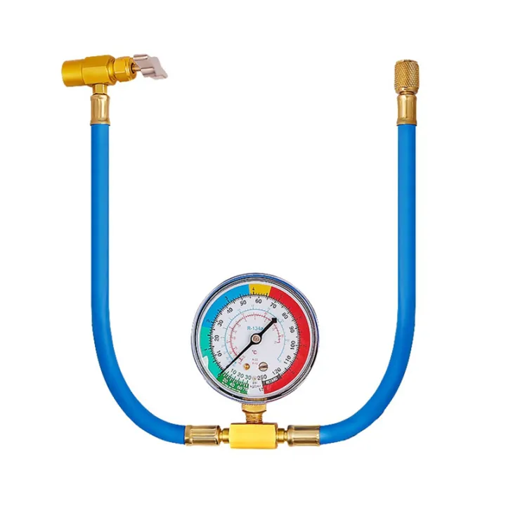 Car Refrigerant Charging Pipe with Measuring Gauge Car Air Conditioner ...