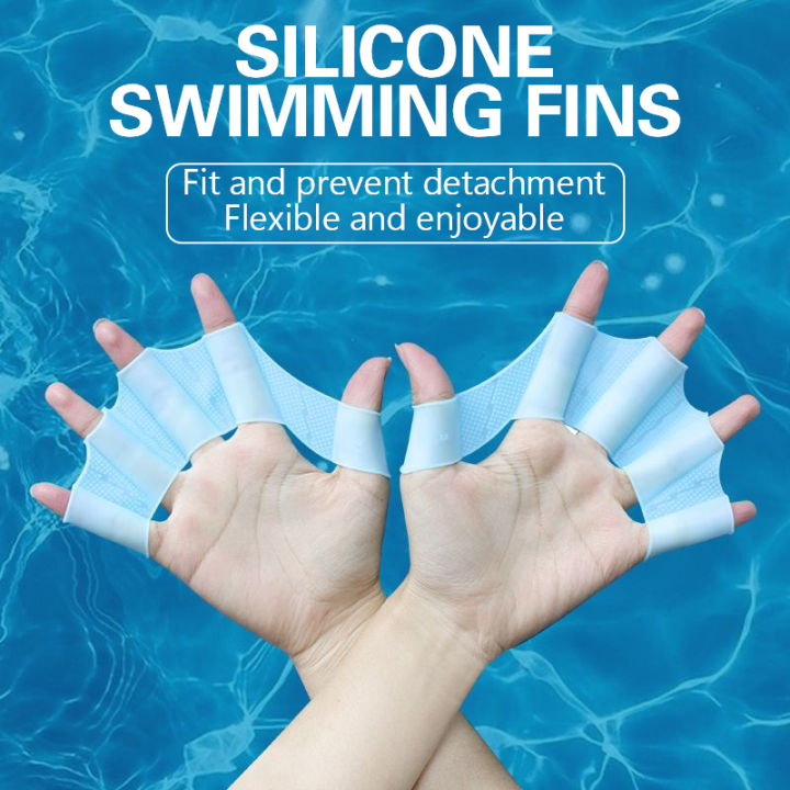 Swimming Silicone Hand Fins For Children, Frog Hand Fins For Diving ...