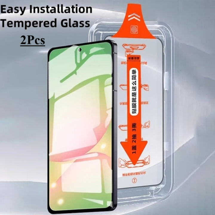 2 Pcs Easy Install Tempered Glass For Xiaomi POCO F7 Premium Dust Free ...
