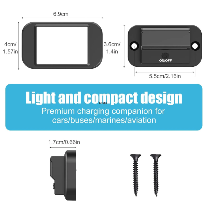 12V Dual USB C Car Fast Charger Socket 54W QC3.0 and PD Port Phone Car ...