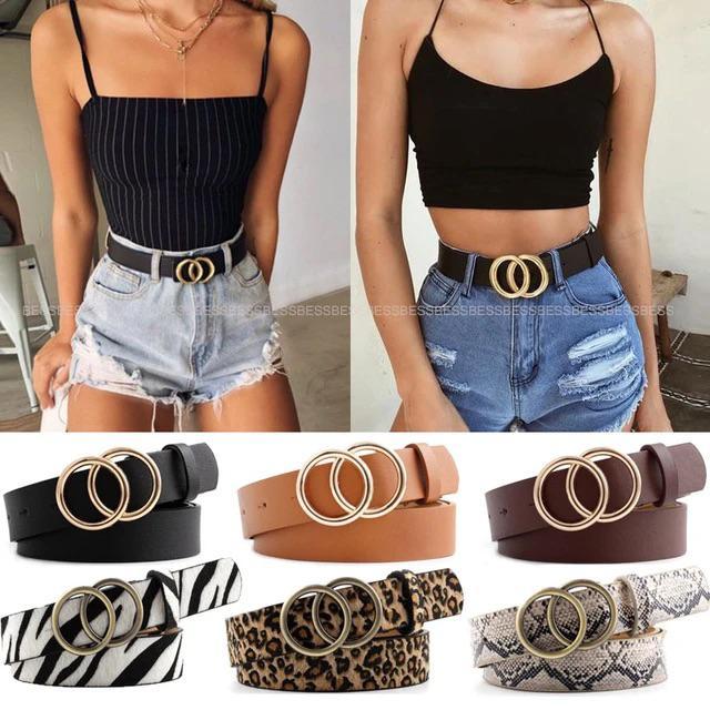 Ladies Double Ring Belt - Versatile Accessory for Dresses and Casual ...