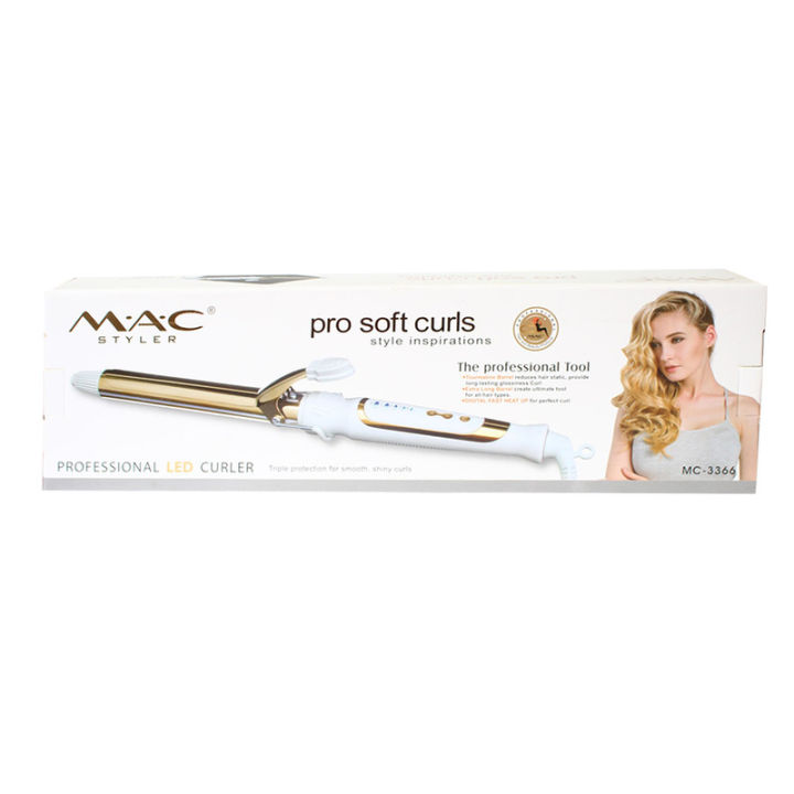 MAC STYLER / Professional LCD curler/ MC -3366 | Daraz.lk