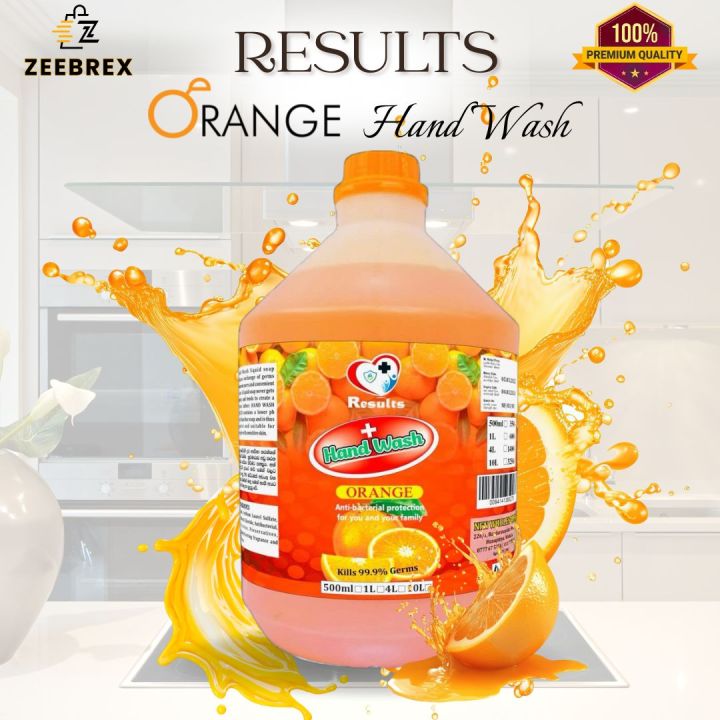 Orange Hand Wash 4L – Energizing, Fruity & Gentle Clean | Daraz.lk