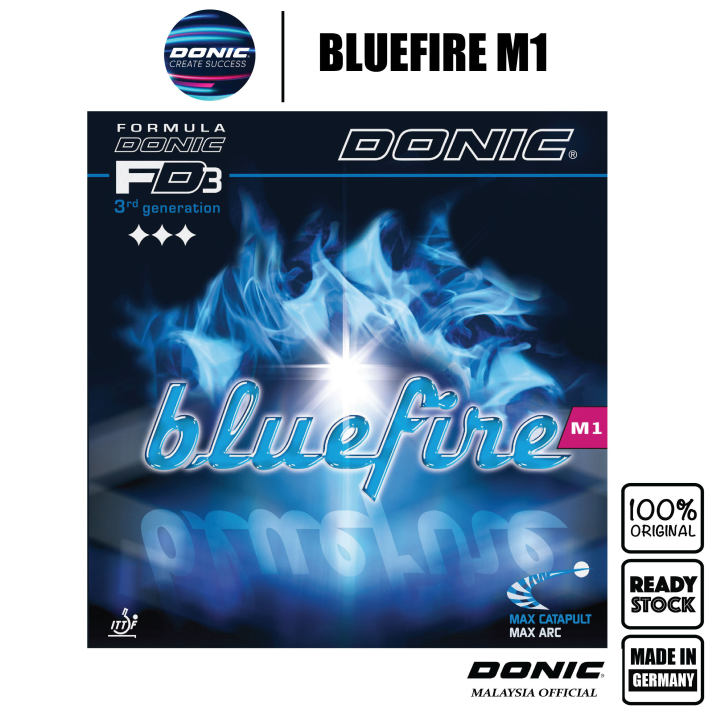 DONIC Bluefire M1 EXTREMELY SPINNY FAST Table Tennis Rubber Made In ...