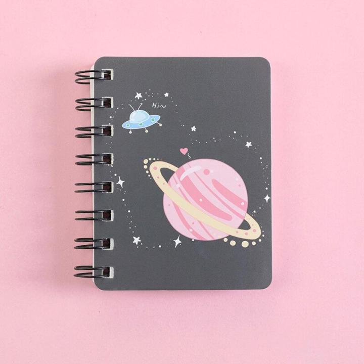 A7 Dream Planet Cute Mini Portable Coil Notepad Diary Book Exercise ...