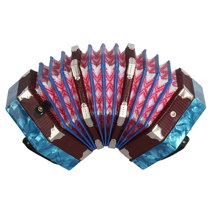 Concertina Accordion 20-Button 40-Reed Anglo Style with Carrying Bag ...