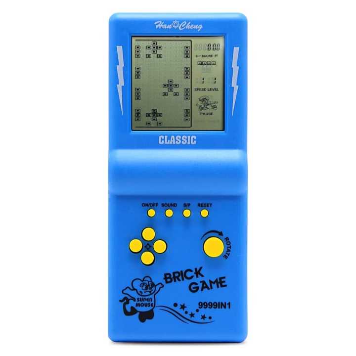 Kids Electronic Tetris Brick Game Handheld Game Machine LCD Educational ...