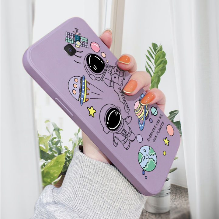 AMORVOR for Samsung Galaxy J7 Prime Back Cover Cartoon Cute Astronaut Side design Soft Case Liquid Silicone Phone Cases Daraz.lk