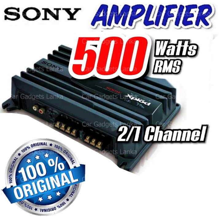XM-N502 500 Watt 2/1 Channel Bridgeable 65W RMS x 2 at 4 ohms Stereo Car Amplifier | Daraz.lk