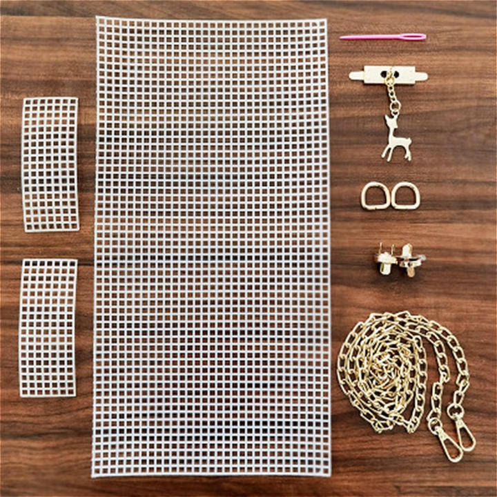 Bag making accessories Weaving kit Plastic 6 pcs/set Plastic mesh ...