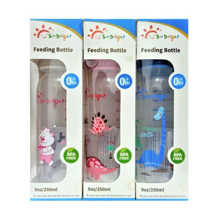 Sun Delight Feeding Bottle PP 250ml | Daraz.lk