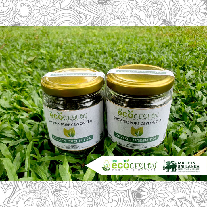 Organic Pure Ceylon Herbal Green Tea 60g | Daraz.lk