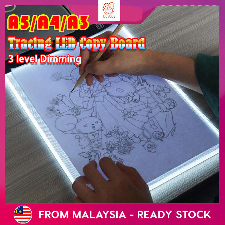 A4 LED Copy Board Light Pad Drawing Tracing Sketching Colouring Tablet ...