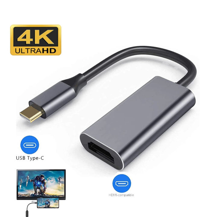 USB Type C To HDMI Adapter Cable 4K HD USB 3.1 HDTV Converter cable For ...