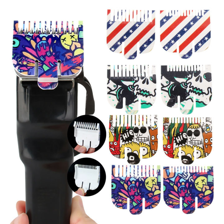 Electric Push Clipper Limited Position Comb Set Colorful Graffiti ...