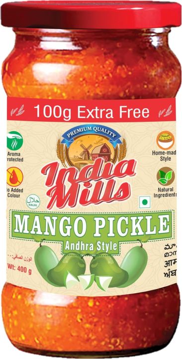 INDIA MILLS Mango Andhra Style Pickle, 400 gm(FROM DUBAI)JEZ | Daraz.lk
