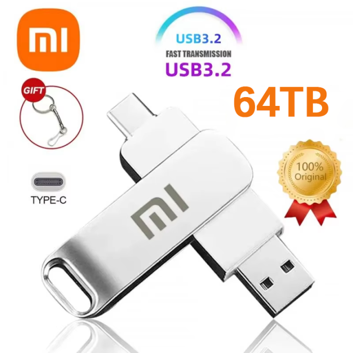 Xiaomi 64TB USB 3.0 Pen Drive 8TB 4TB High Speed Transfer Metal SSD ...
