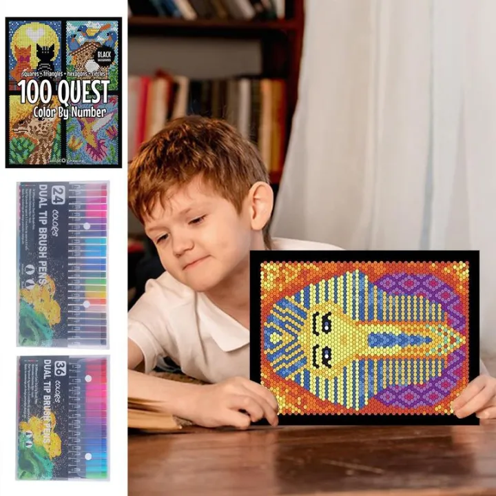 Paint By Number Large Print Color By Number Coloring Book Color By ...