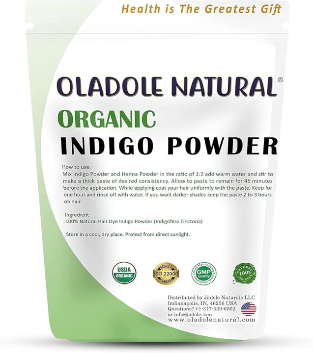 Oladole Natural Organic Indigo Powder 300g Pure & Natural To Prevents ...