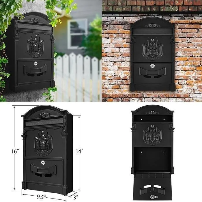 Fiber Letter Box Mail Box Post Box High Quality Lockable | Daraz.lk