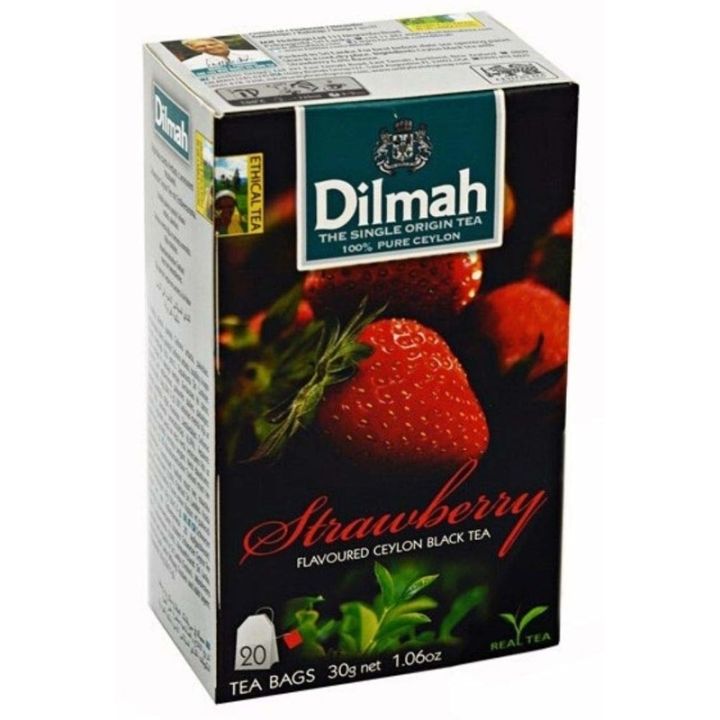 Dilmah Strawberry Flavored Black Tea – 20 Tea Bags - 1 Box | Daraz.lk