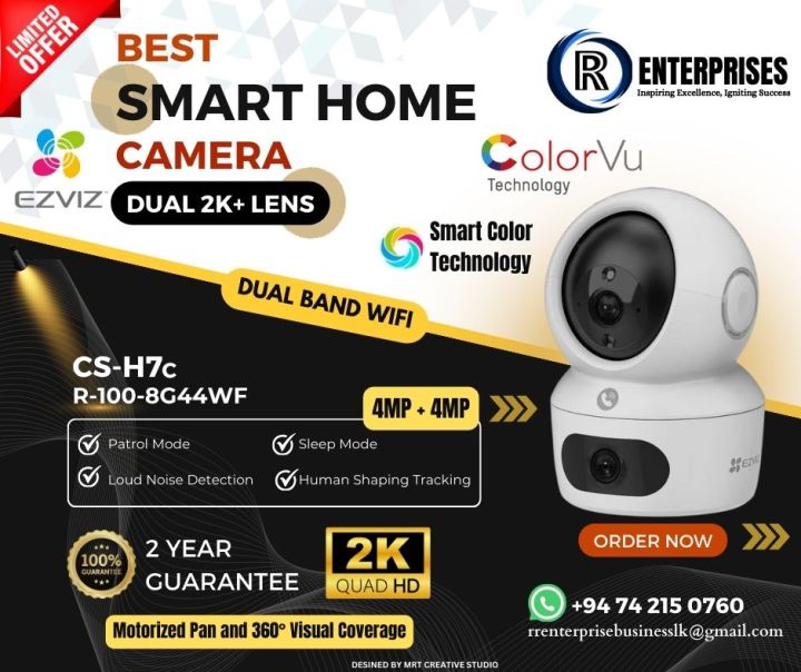 EZVIZ SMART HOME CAMERA H7c Dual (CS-H7c) | Daraz.lk