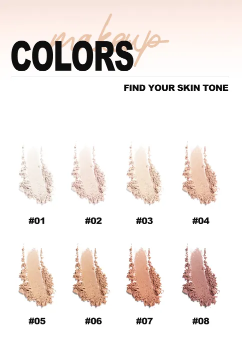 HANDAIYAN Light Soft Setting Pressed Powder Natural Waterproof Long ...