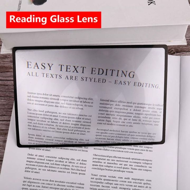 Hot PVC Transparent Convinient A5 Flat Magnifier Sheet Book Page ...