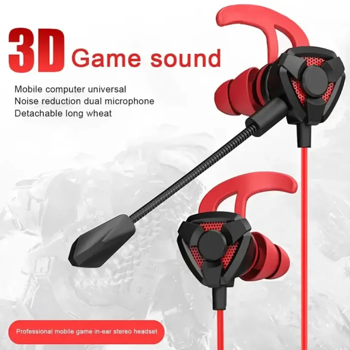 G9 Gaming Wired Earphone 3.5mm with Microphone Dynamic Noise Reduction ...