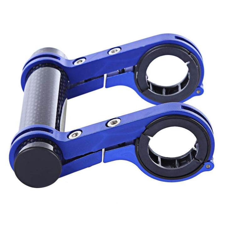 10cm Carbon Fiber Handlebar Extender Extension Mount Holder Space Saver ...