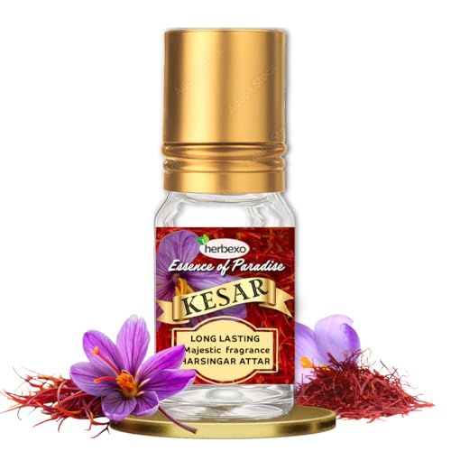 Natural Saffron (Kesar) Attar for Pooja | Pure Saffron Flower Essence ...