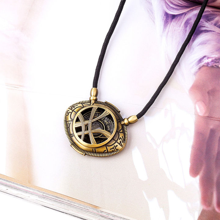 Antique Luminous Doctor Strange Agamotto Eye Pendant Necklace Jewelry ...