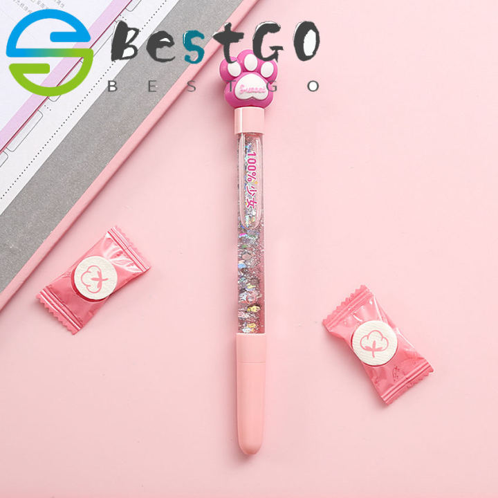 【BestGO】Cartoon Lovely Pattern Gel Pen Pens Black Ink School Stationery ...