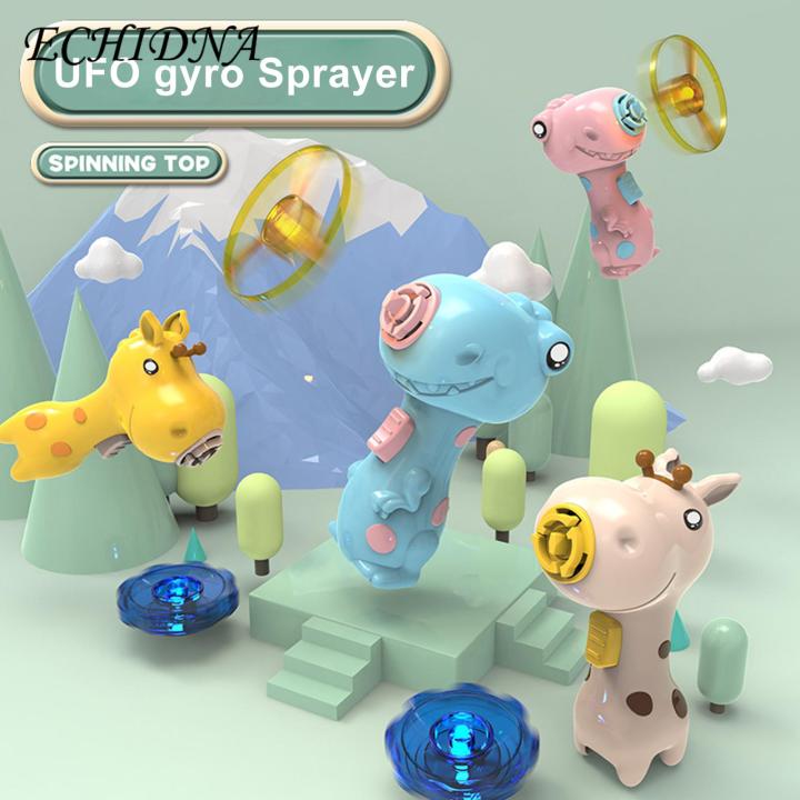 Toddlers Flying Disc Launcher Fun Interactive Dinosaur Spinning Top ...