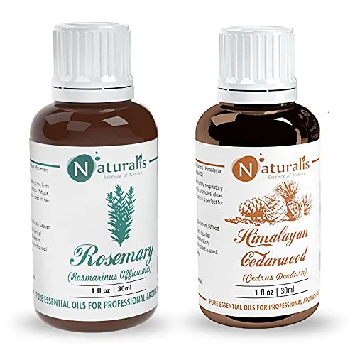 Naturalis Essential Oil Gift Pack of 2-30ml (Rosemary Oil, Cedarwood ...