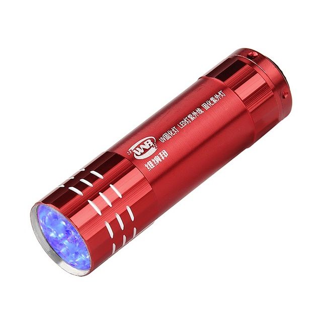 【StyleVoyager】Mini 9 LED UV Curing Light Aluminium Alloy Green Oil Fast ...