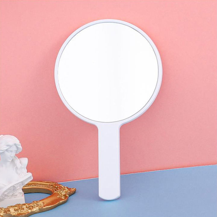 Handled Portable Round Makeup Mirrors Hand Held Vanity Makeup Mirrors ...