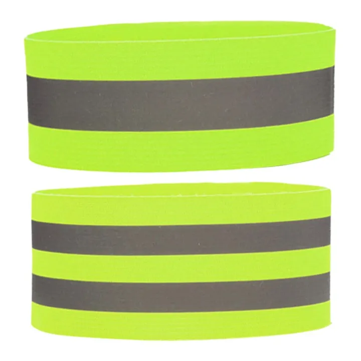 Arm Wrist Ankle Leg Bands High Visibility Reflective Tape Straps Safety ...