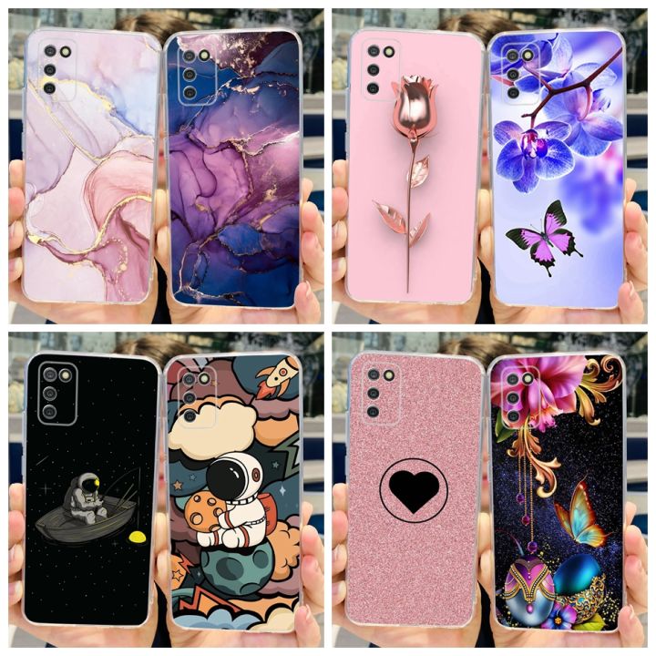 For Samsung Galaxy A02S Case SM-A025F Silicone Soft Marble Back Cover ...