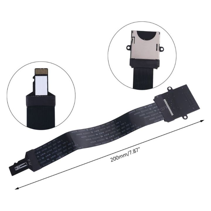 Micro SD TF to SD Memory Card Kit Male to Female Flexible Extender ...