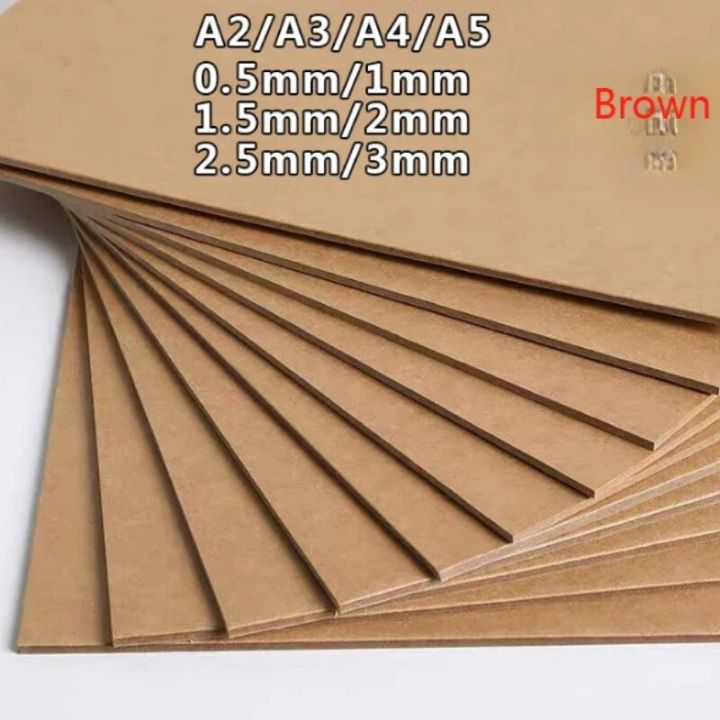 A4/A3 Size Brown Thicked Kraft Paper DIY Handmake Card Making Craft Peper Thick Paper Board ...