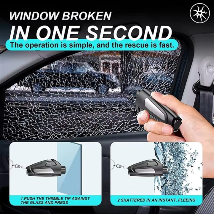 Emergency Window Breaking Hammer Multi-Function Vehicle Safety Hammer ...
