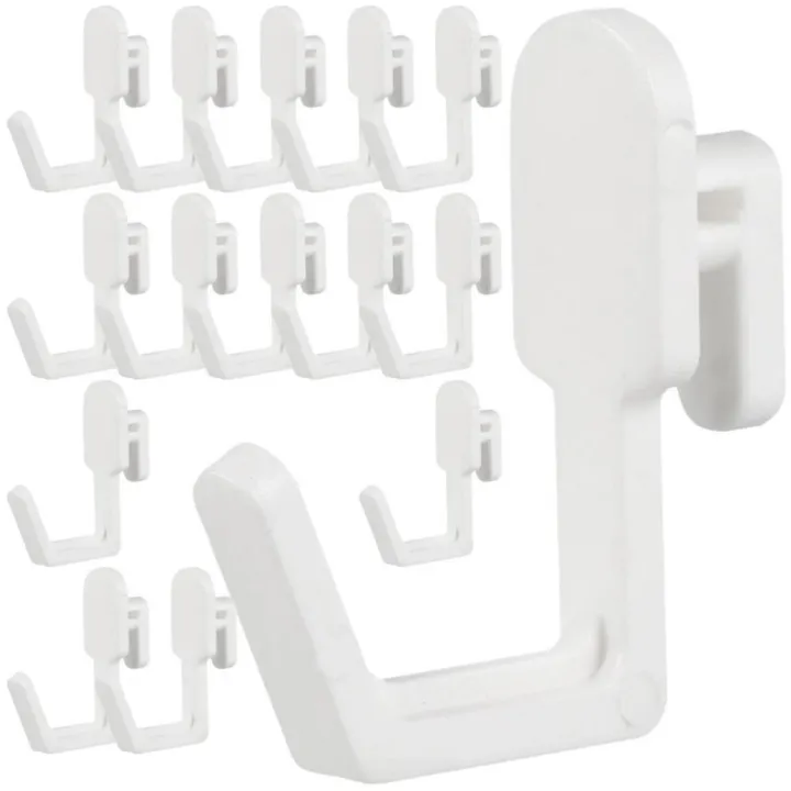 10Pcs Utility Plastic Peg Board Hook J Shape Heavy Duty Hole Board Hook ...