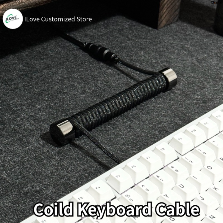 ChanxiSpecial Coiled Keyboard Cable USB C for Mechanical Gaming ...