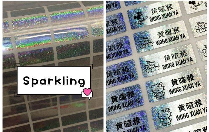 Sticker Nama/Sticker Label Product Kalis Air/ Name sticker waterproof ...