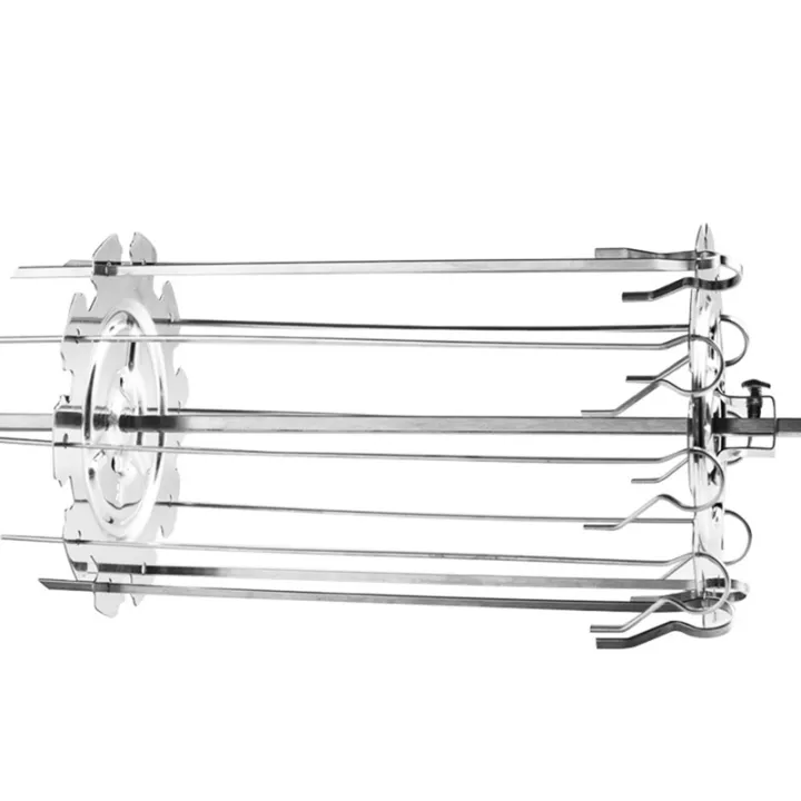 OUMERY 304 Stainless Steel Rotating Grill Skewers BBQ Grill Cage Air ...