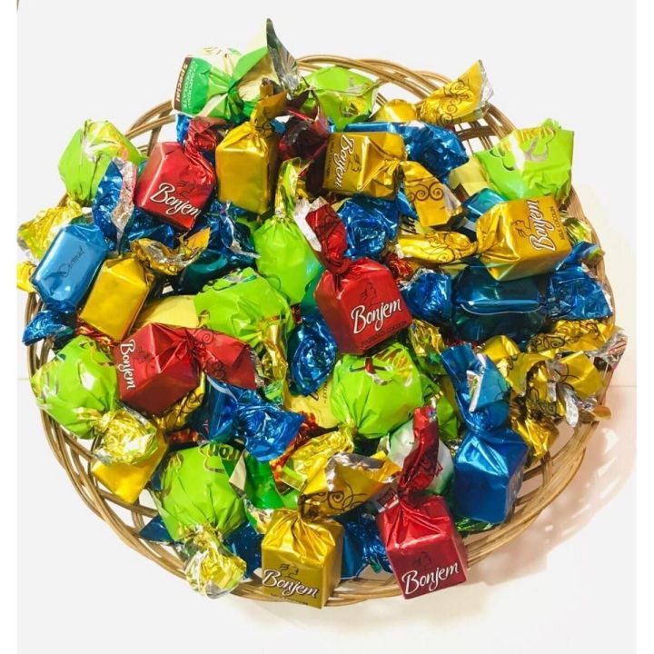 Mix Chocolate & Candy Toffees Colourful Wrapping × 50Pcs | Daraz.lk