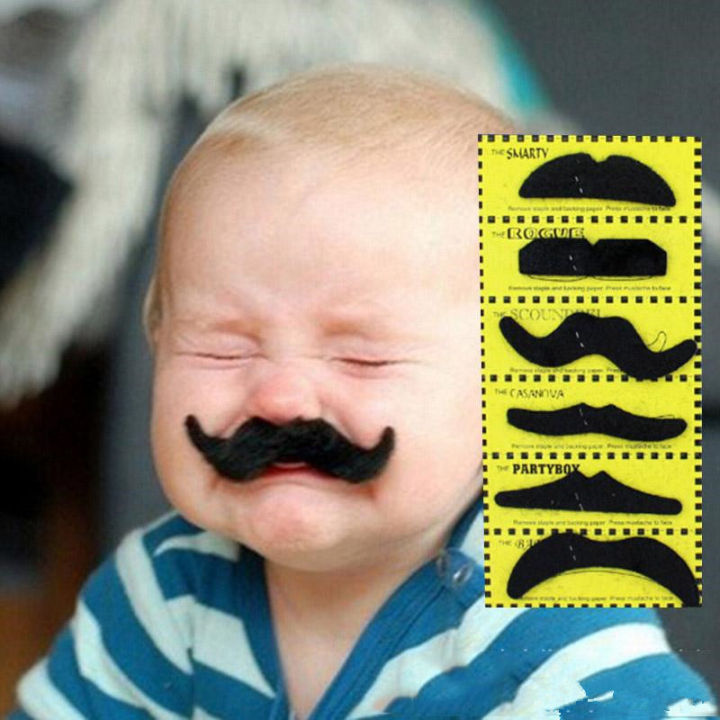 Creative Self Adhesive Fake Mustache - Mustache Beard for Kids Adult ...