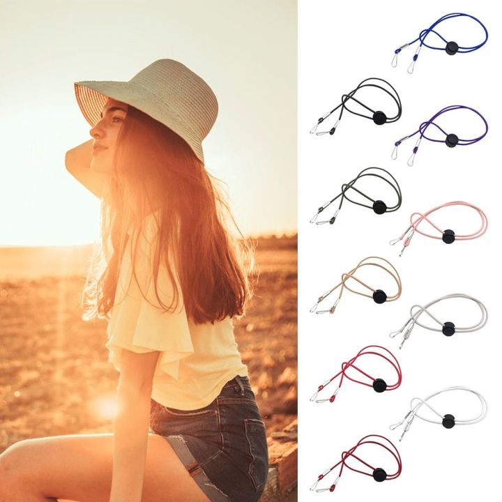 5 Pcs Quality Anti-drop Windproof Hat Strap Elastic Adjustable Hat Chin ...